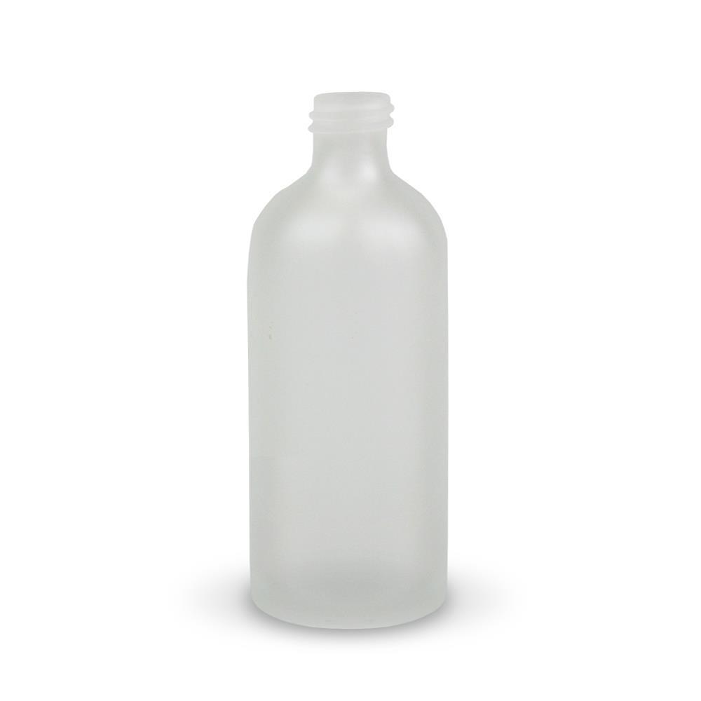 Frosted 100ml Boston Round Glass Bottle (20mm neck) - New Directions ...