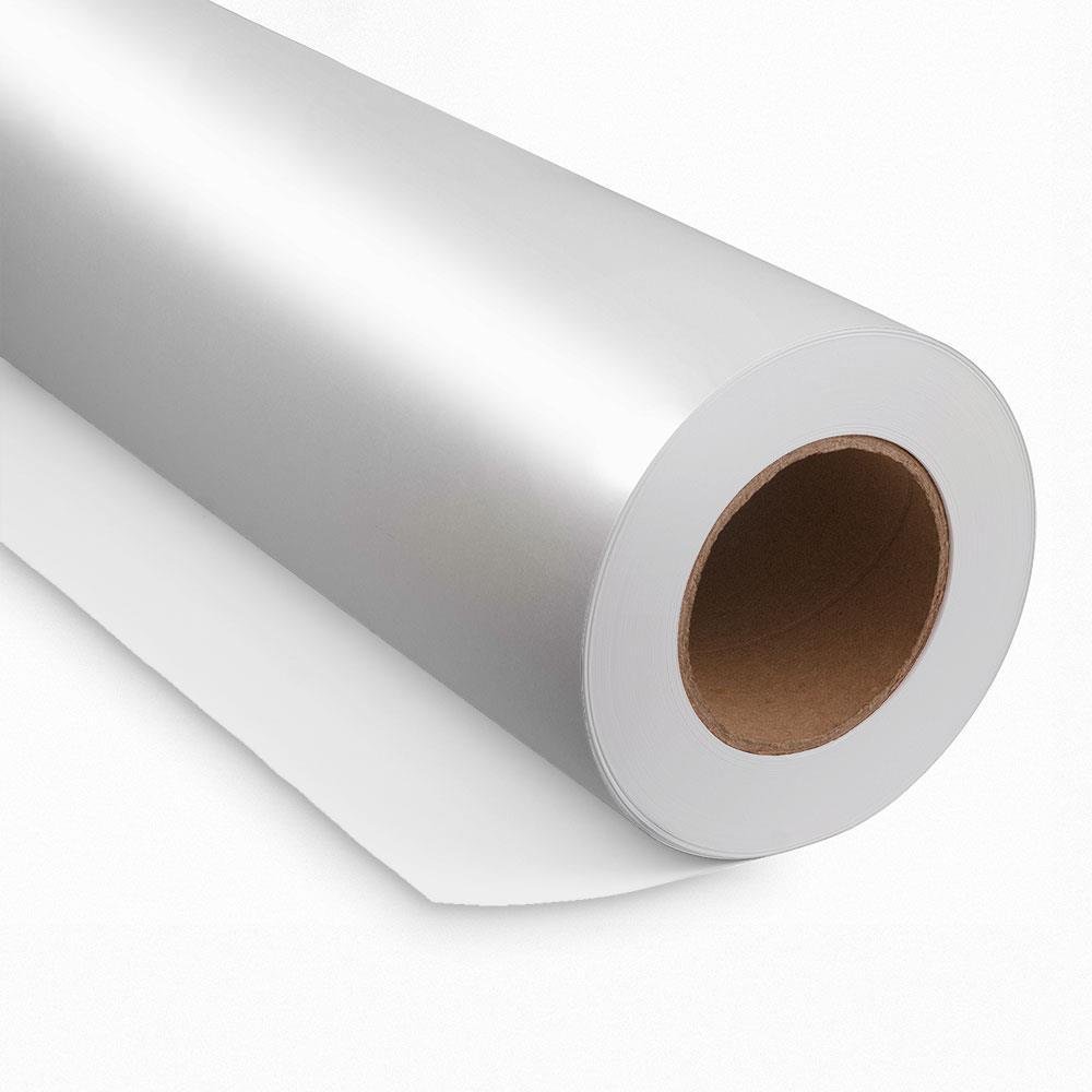 Gloss Wrapping Paper - Metallic Plain Silver - 50cm x 60m - New ...