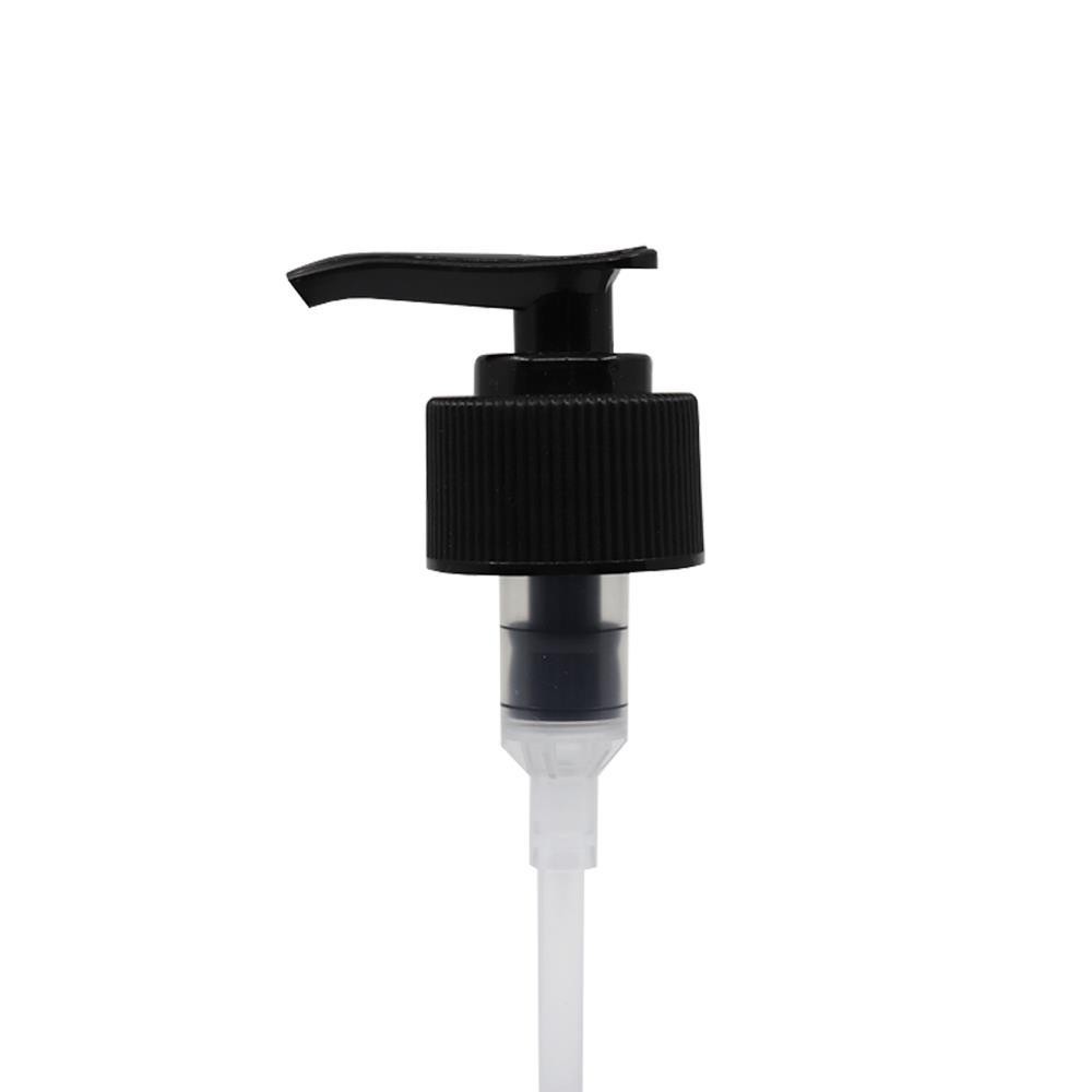 Lotion Pump Black Ribbed 28mm - New Directions Australia