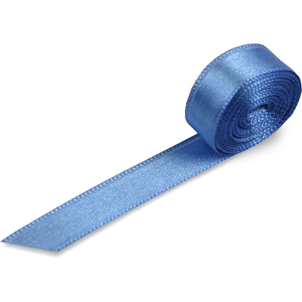 10mm Ocean Blue Double Sided Satin Ribbon - 337 - 50m Roll - New ...