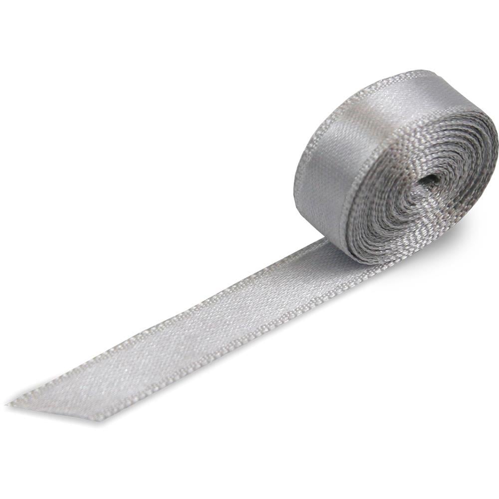 10mm Silver Double Sided Satin Ribbon - 012 - 50m Roll - New Directions ...