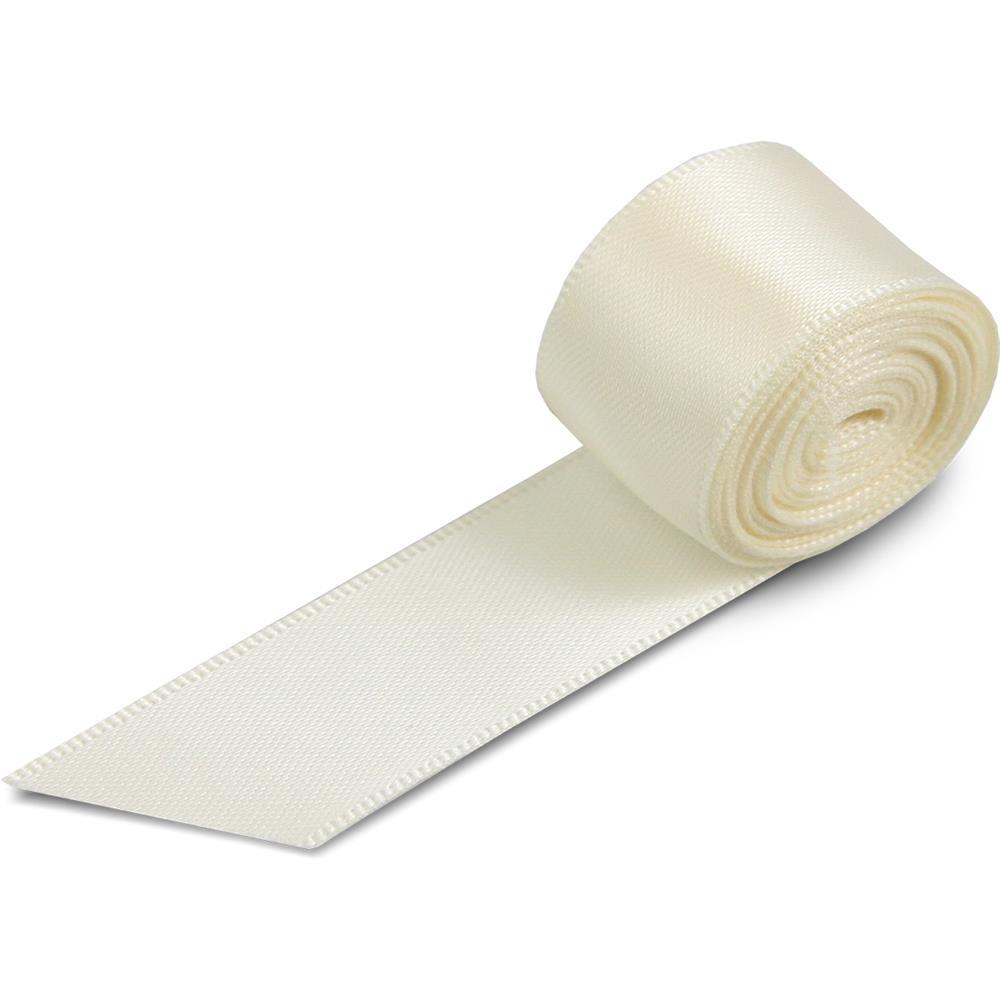 20mm Creme Double Sided Satin Ribbon - 028 - 50m Roll - New Directions ...
