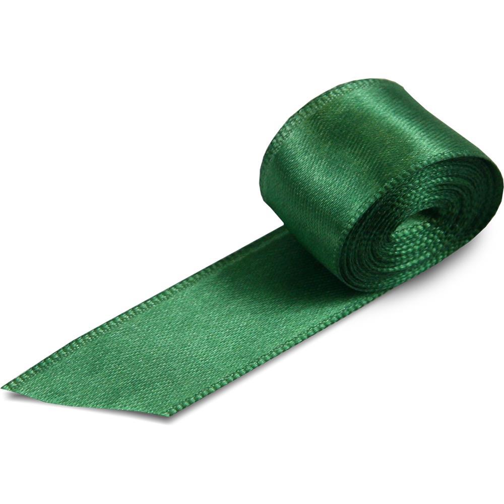 20mm Forest Green Double Sided Satin Ribbon - 587 - 50m Roll - New ...