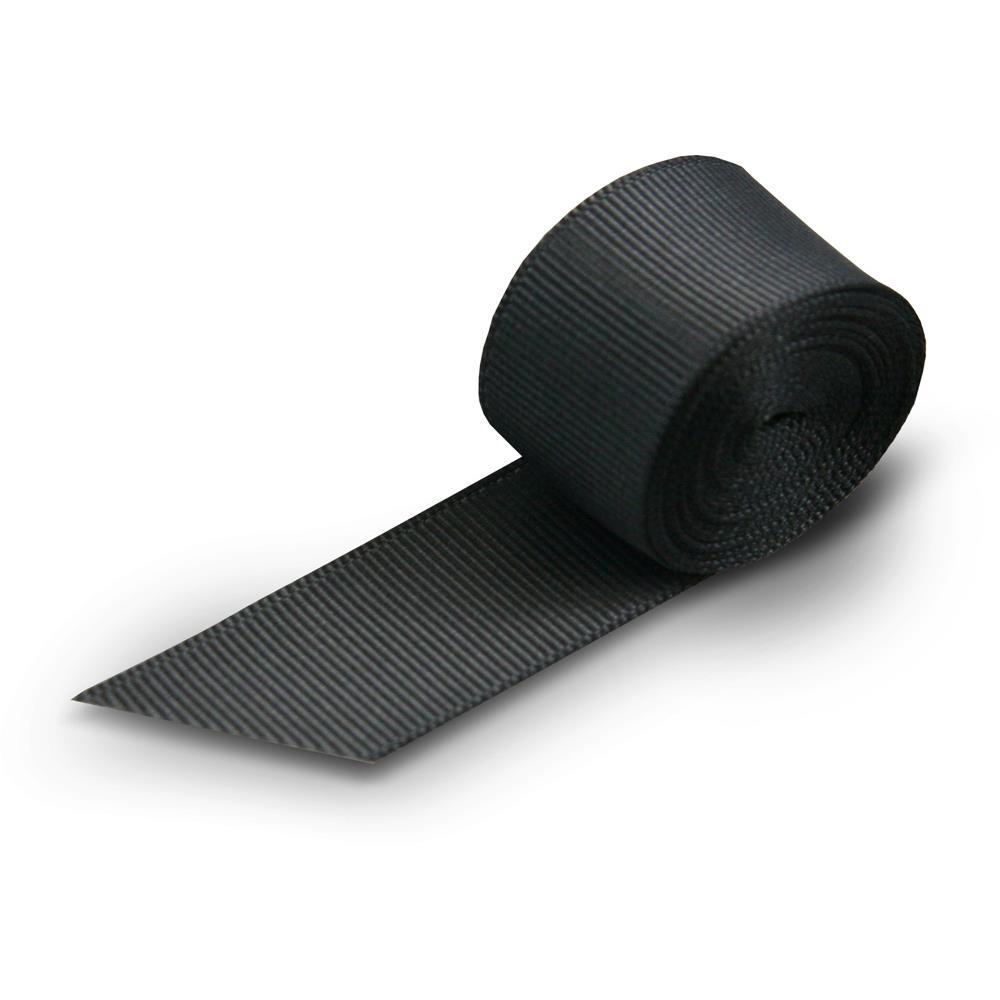 22mm Charcoal Grosgrain Ribbon - 077 - 50m Roll - New Directions Australia