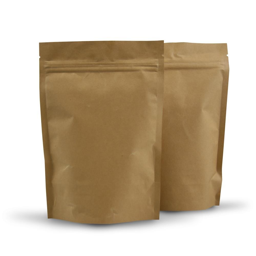250g Brown Kraft Stand Up Pouch 100 per Carton - New Directions Australia