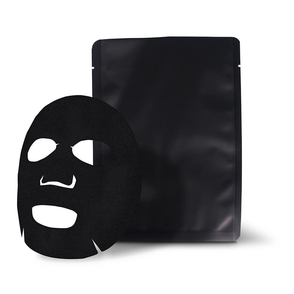 Bamboo Charcoal Face Masks with Matte Black Pouch Bag - Pack of 10 ...