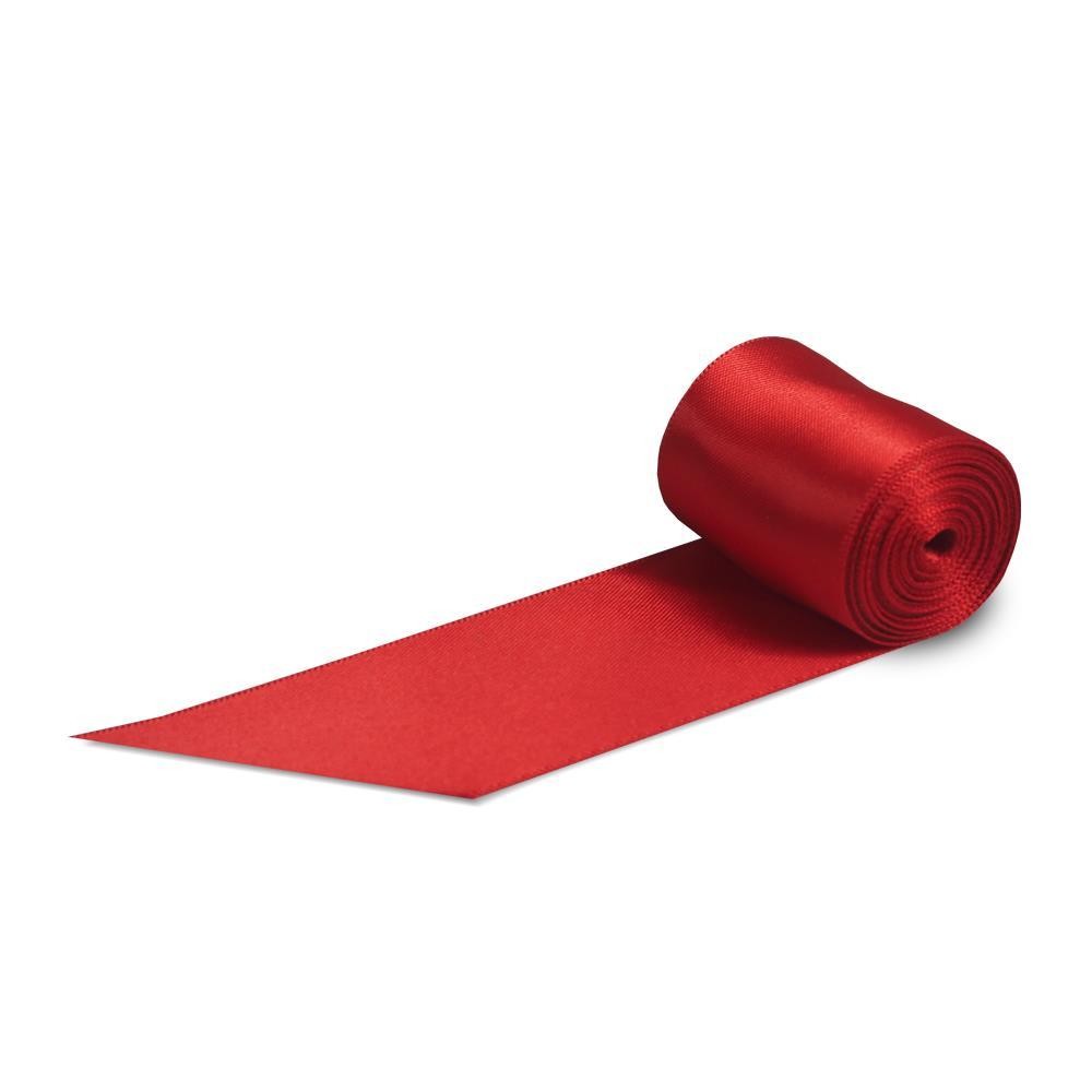 38mm Red Double Sided Satin Ribbon - 250 - 50m Roll - New Directions ...