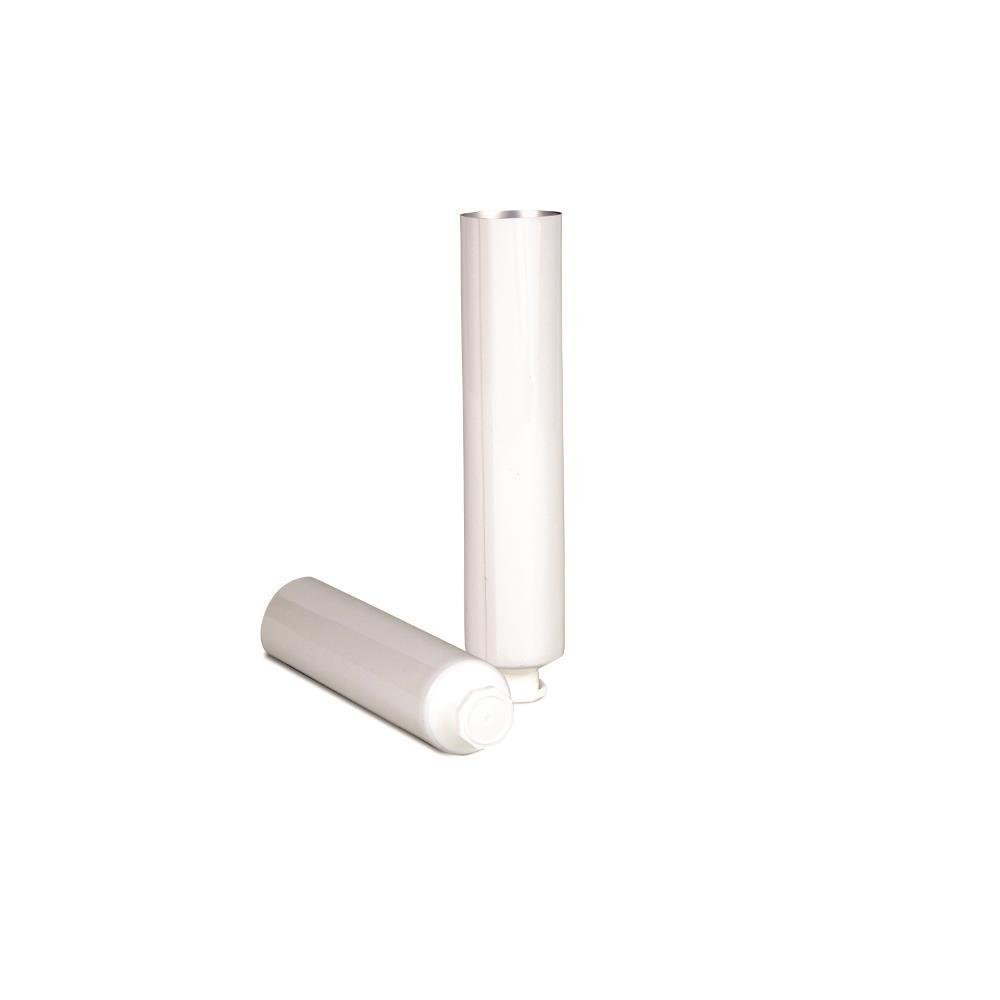 75ml-100ml White Open-Ended Tube With White Octagonal Cap - New ...