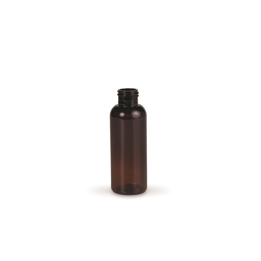 Amber 100ml RECYCLED PET Round Bottle (rPET) - New Directions Australia
