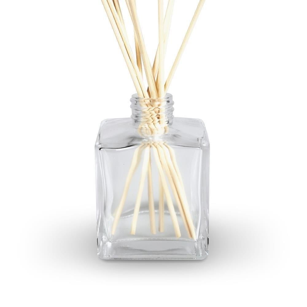 200ml Clear Square Glass Reed Diffuser Bottle with Plug - New ...