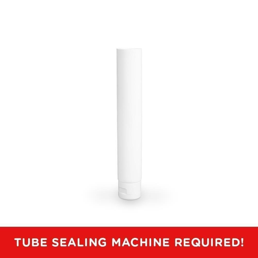 30ml-80ml Open-Ended Shiny White Flip Top Tube with Foil Seal - New ...