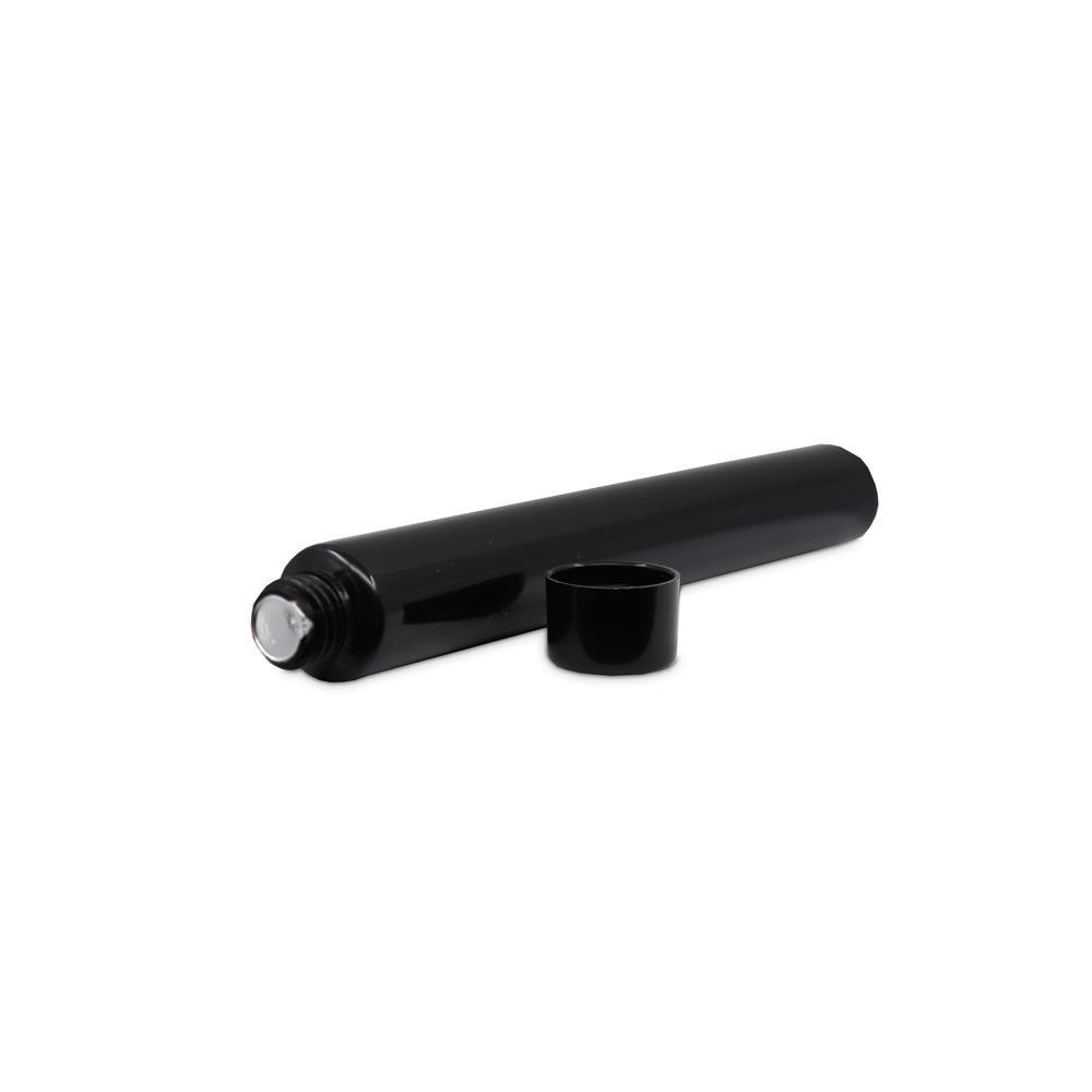 5ml-15ml Open-Ended Shiny Black Screw Top Tube with Foil Seal - New ...