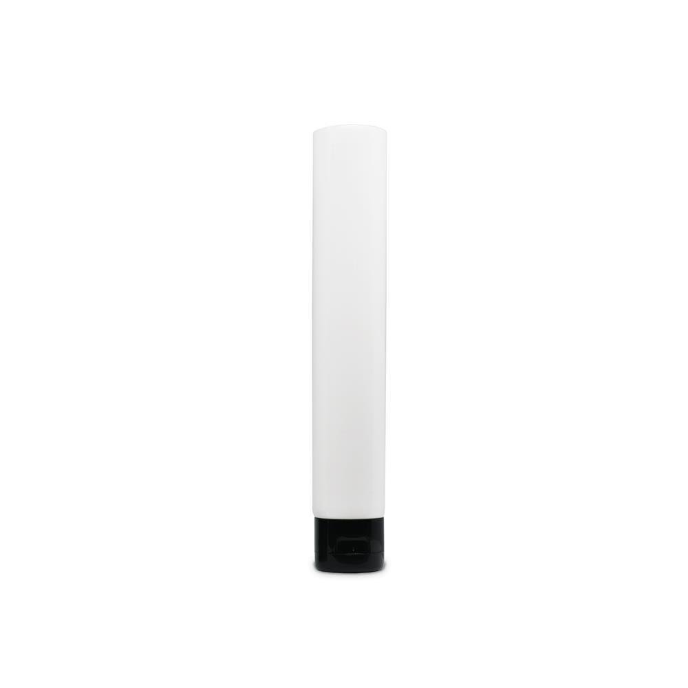 30ml-80ml Open-Ended Shiny White Tube with Foil Seal and Black Flip Top ...