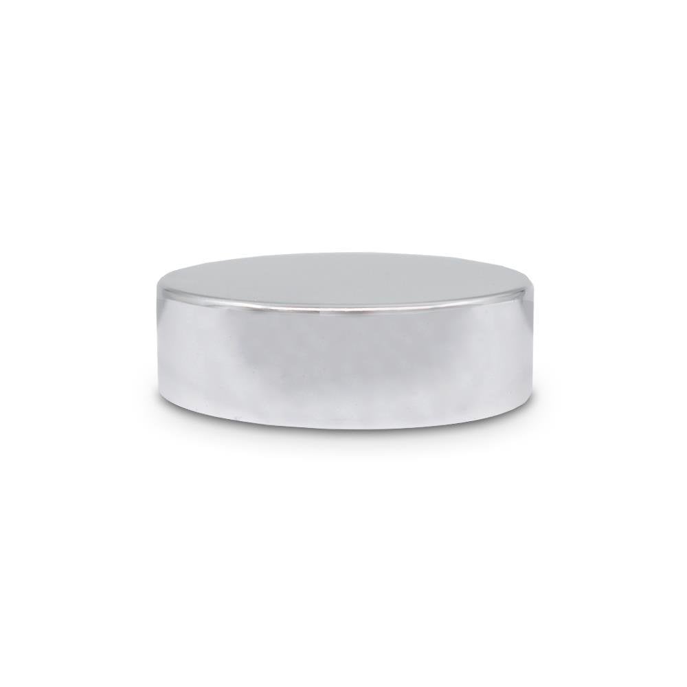 53mm Metal Smooth Shiny Silver Cap - New Directions Australia