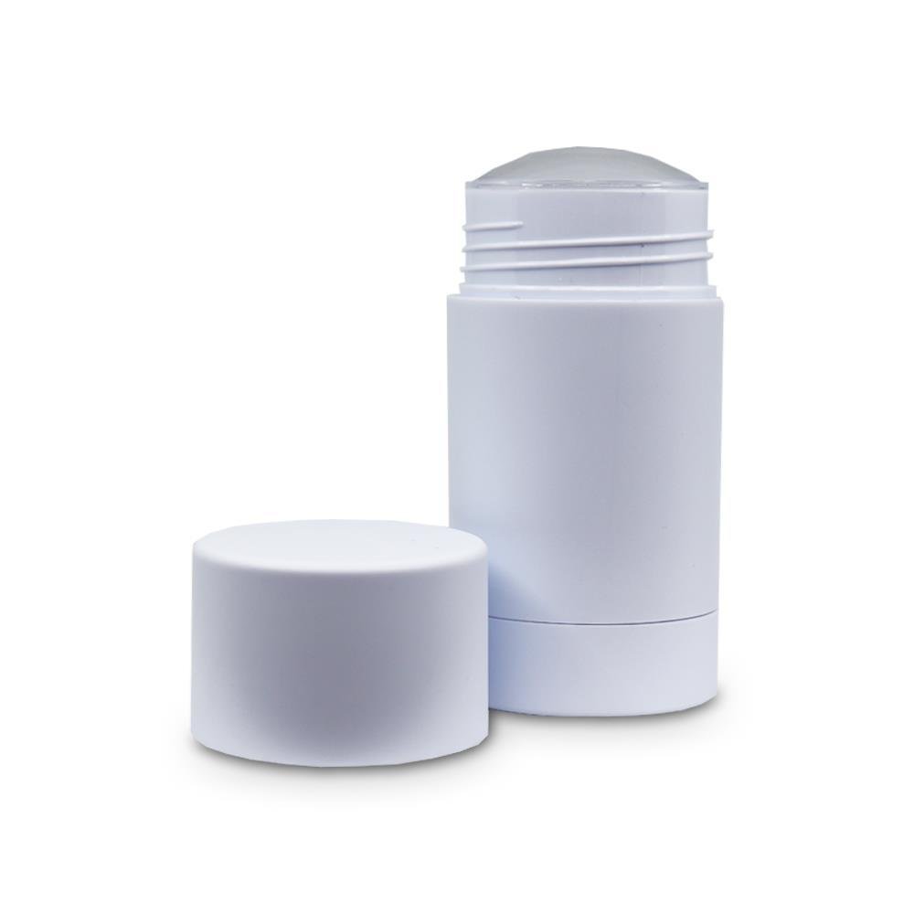 50ml Matte White Round Stick Deodorant Bottle with Bottom Plug - New ...