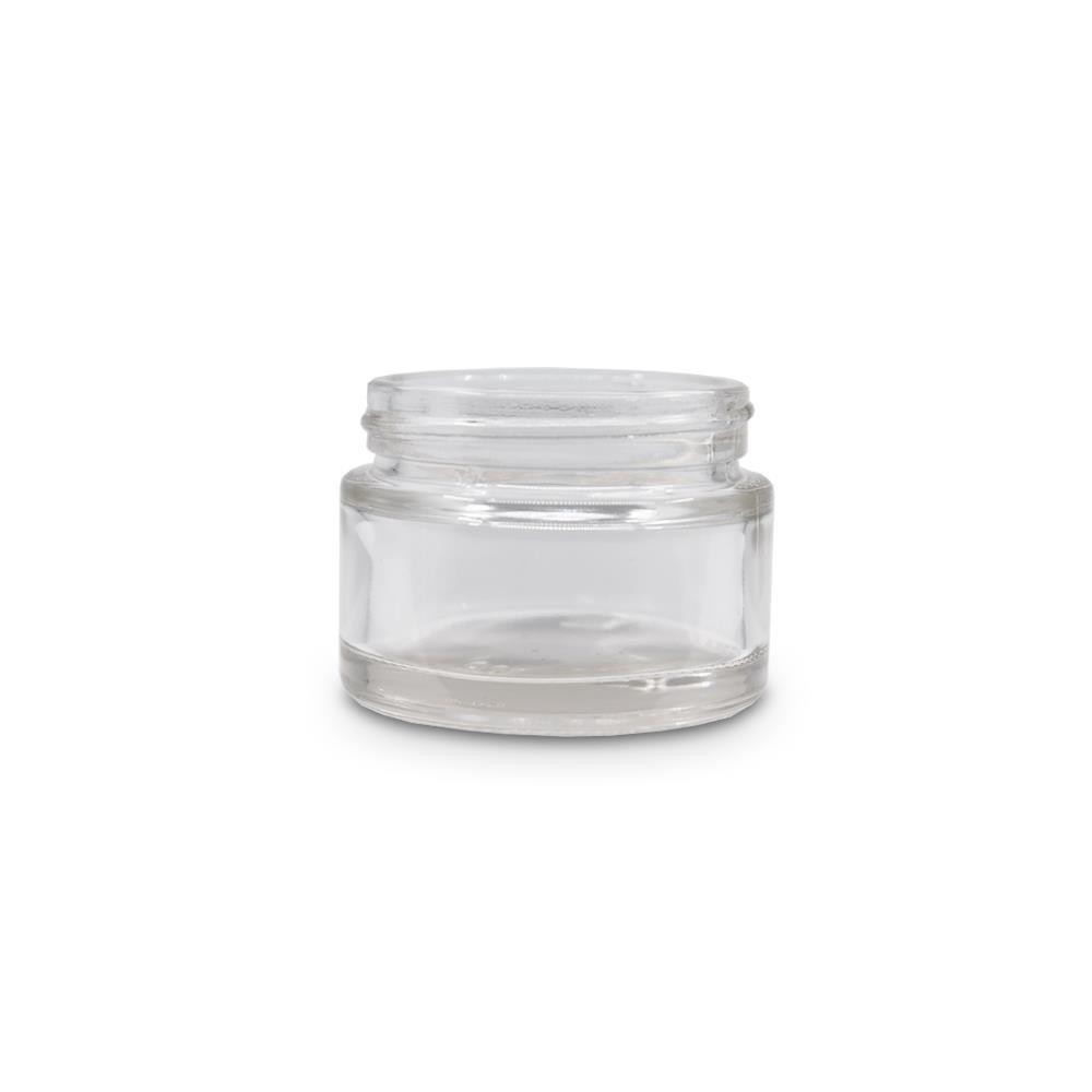 50ml Clear Round Glass Jar - New Directions Australia