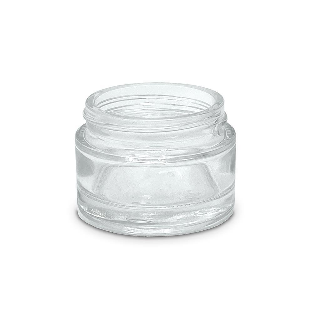 30ml Clear Round Glass Jar - New Directions Australia