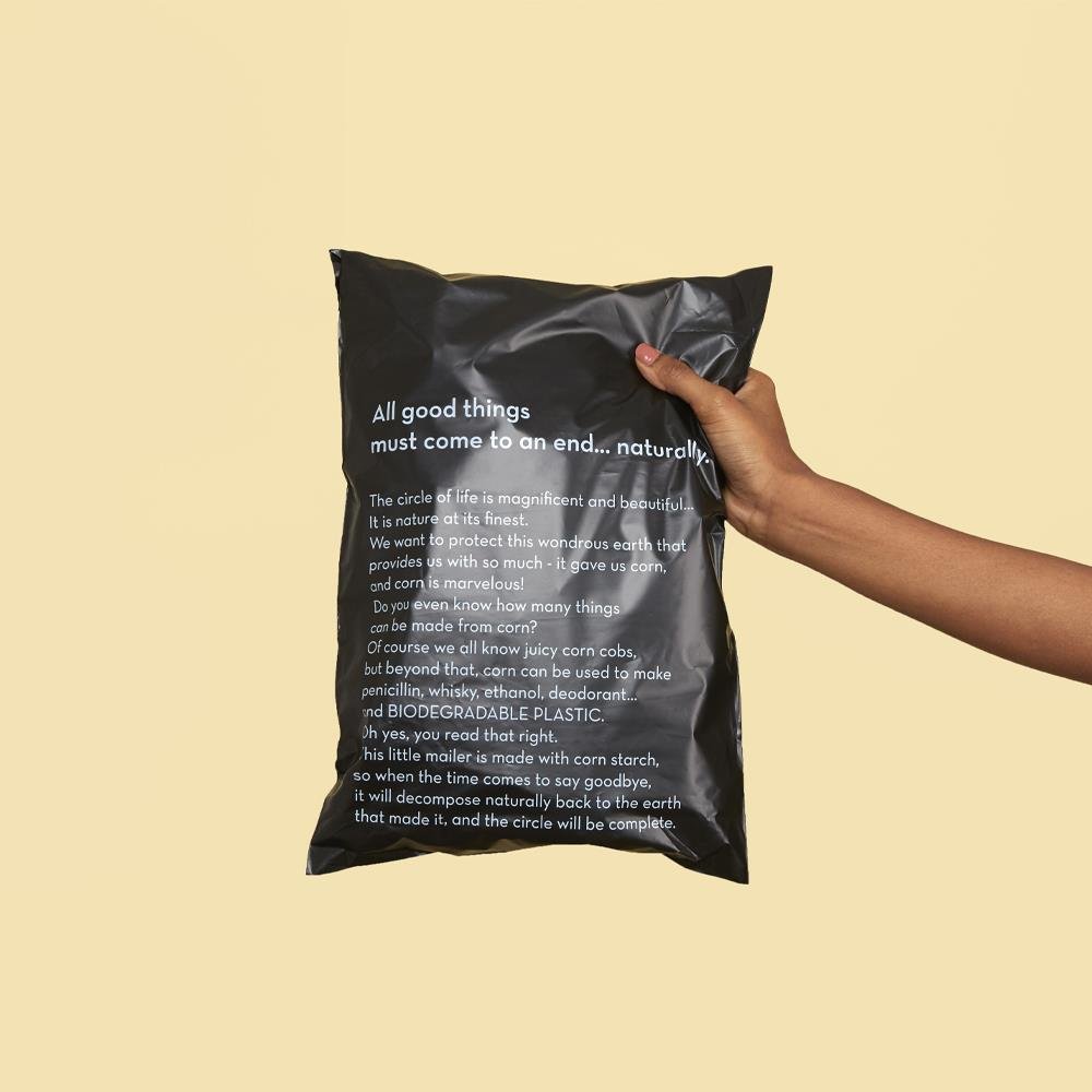 Black Compostable Mailer: Medium - 255mm (W) x 355mm (H) Pack of 100 ...