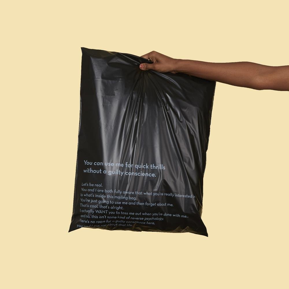 Black Compostable Mailer: X-Large - 455mm (W) x 550mm (H) Pack of 100 ...
