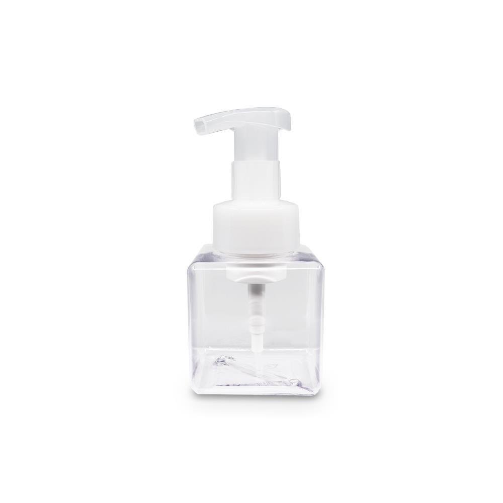 250ml Clear Square Foaming Bottle with Clear Natural Pump - New ...
