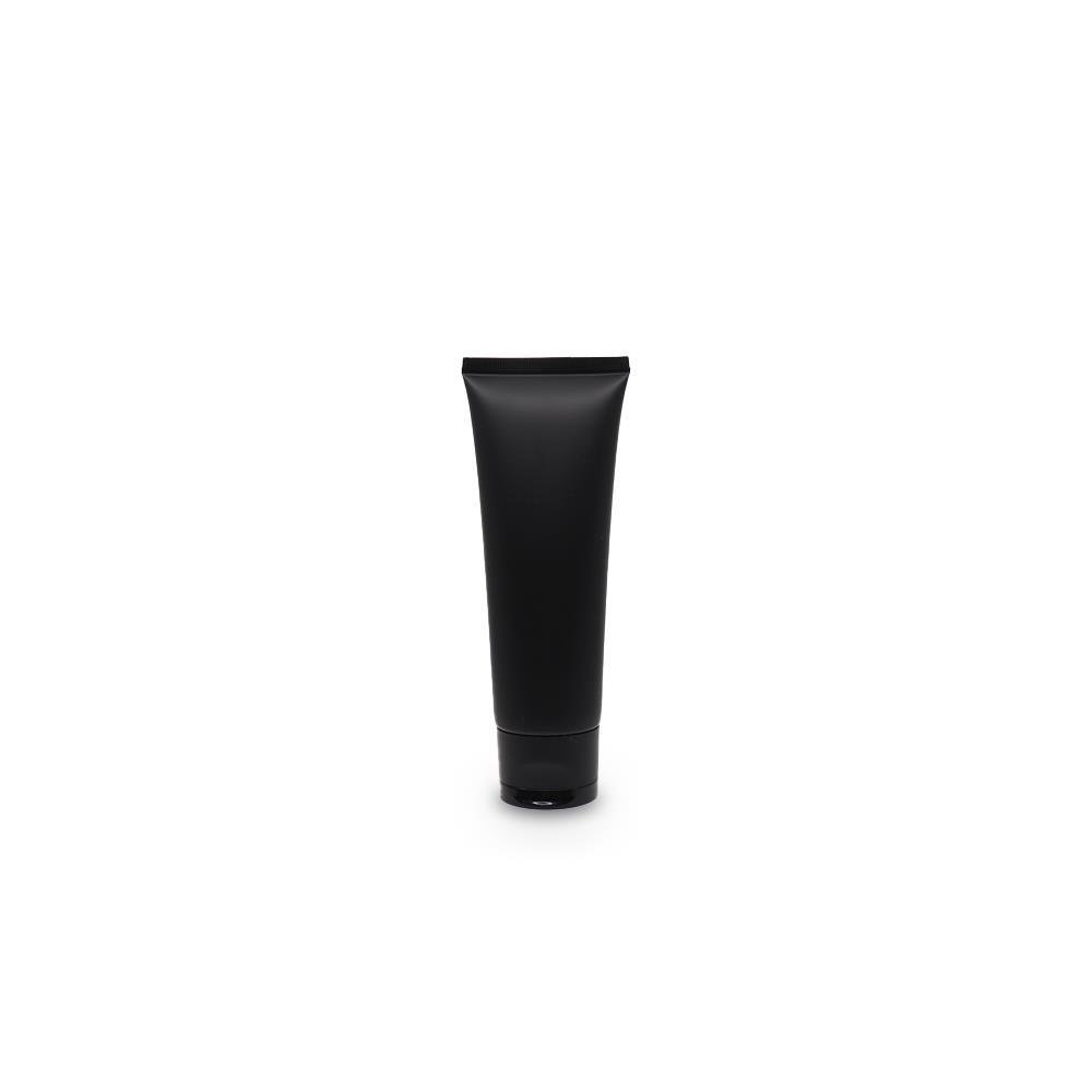 100ml Bio-Plastic Matte Black Pre-Sealed Tube with Matte Black Flip Top ...